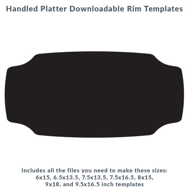 Handled Platter Rim Template Pack – ClayShare Market Place
