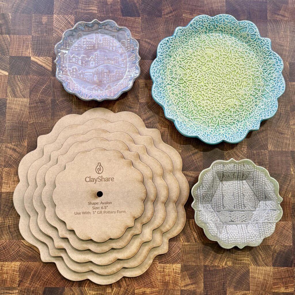 Avalon Round Stack Rim Template Set – ClayShare Market Place