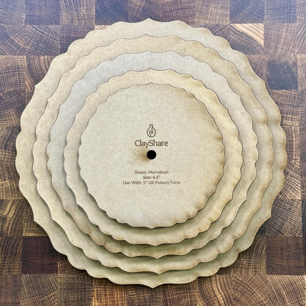 Marrakesh Round Stack Rim Template Set – ClayShare Market Place